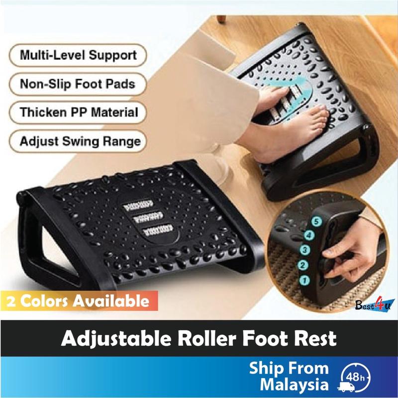 BEST4U Bangku Kaki Bawah Meja | Penggelek Urut Kaki | Adjustable ...