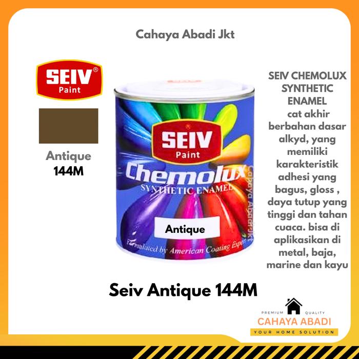 Jual Cat Minyak Kayu Besi SEIV 144M Antique DOFF 1liter - Jakarta Pusat ...