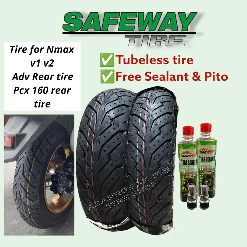 SAFEWAY TIRE 8PLY RATING TUBELESS SIZE 13 FOR NMAX,PCX160 & 150 ...