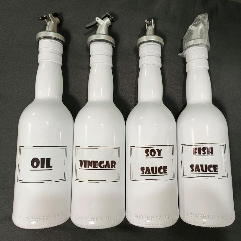 Pure White Condiments Bottle (4in1) Kitchen Set - TikTok Shop Philippines