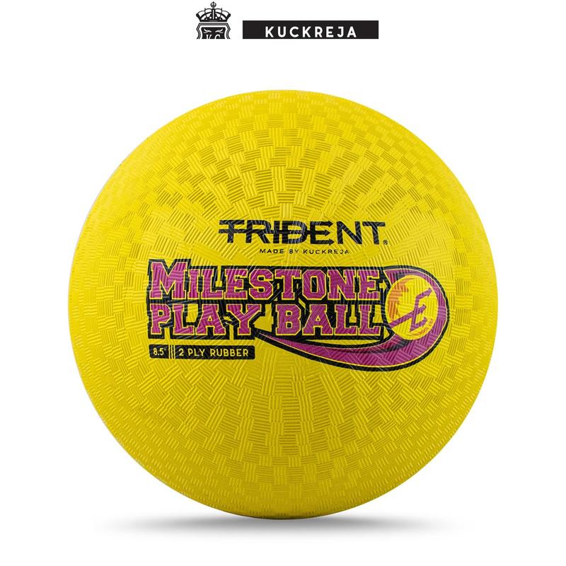 Trident Milestone Playground Ball (Dodgeball) - Yellow (8.5 inches ...