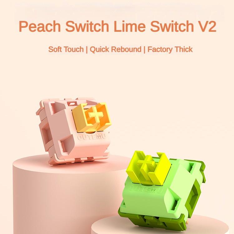 OUTEMU Peach Switch V2 Lime Switch V2 Customization Mechanical Keyboard ...