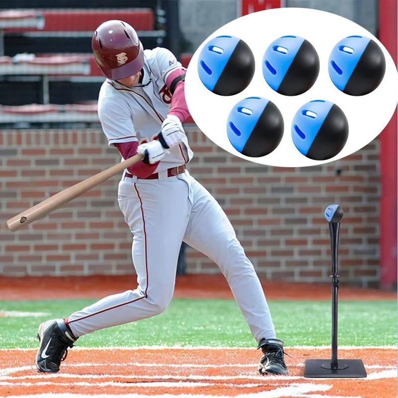 5PCS Plastic 74MM Baseball Practice Balls Hollow Hole EVA Airflow ...