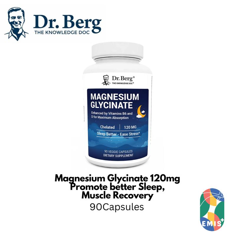 [Dr. Berg] Magnesium Glycinate 90 Capsules - Promote Better Sleep and ...