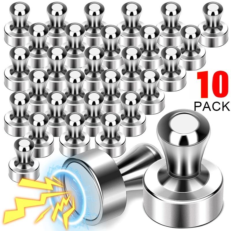 10Pcs Metal Magnetic Pushpin Hook Strong Neodymium Magnetic Thumbtack ...