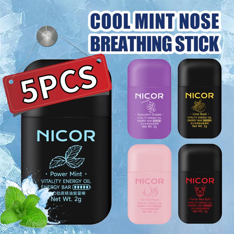 【5PCS】Nicor Vitality Anti-sleeping Energy Nasal Inhaler Stic - TikTok ...
