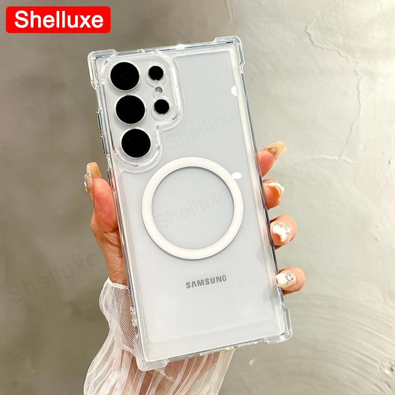 Transparent Armour Magnetic Case Shelluxe For Samsung Galaxy - TikTok Shop
