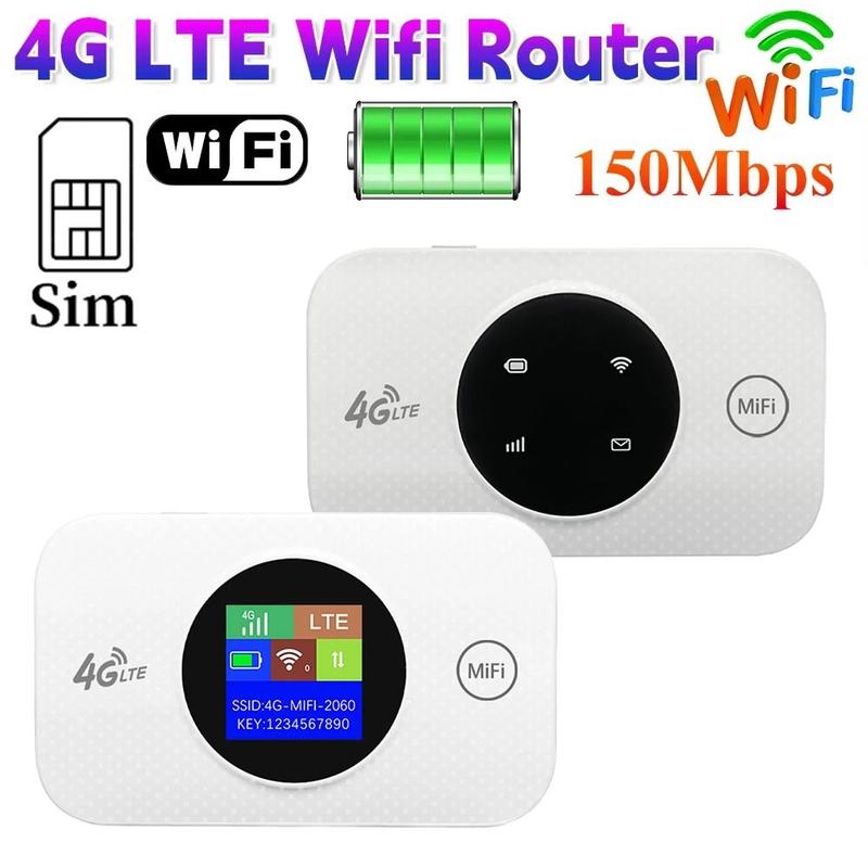 Portable 3000mAh 4G LTE Hotspot Router 150Mbps Mini Pocket WiFi ...