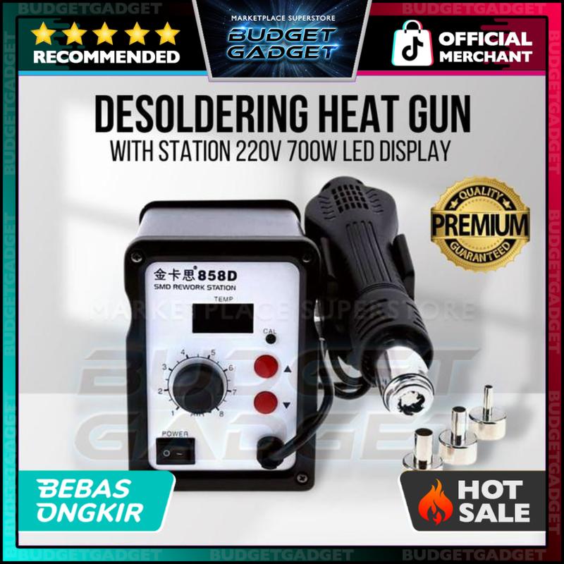Taffware 858D Desoldering Heat Gun dengan Station 220V 700W - Shop ...
