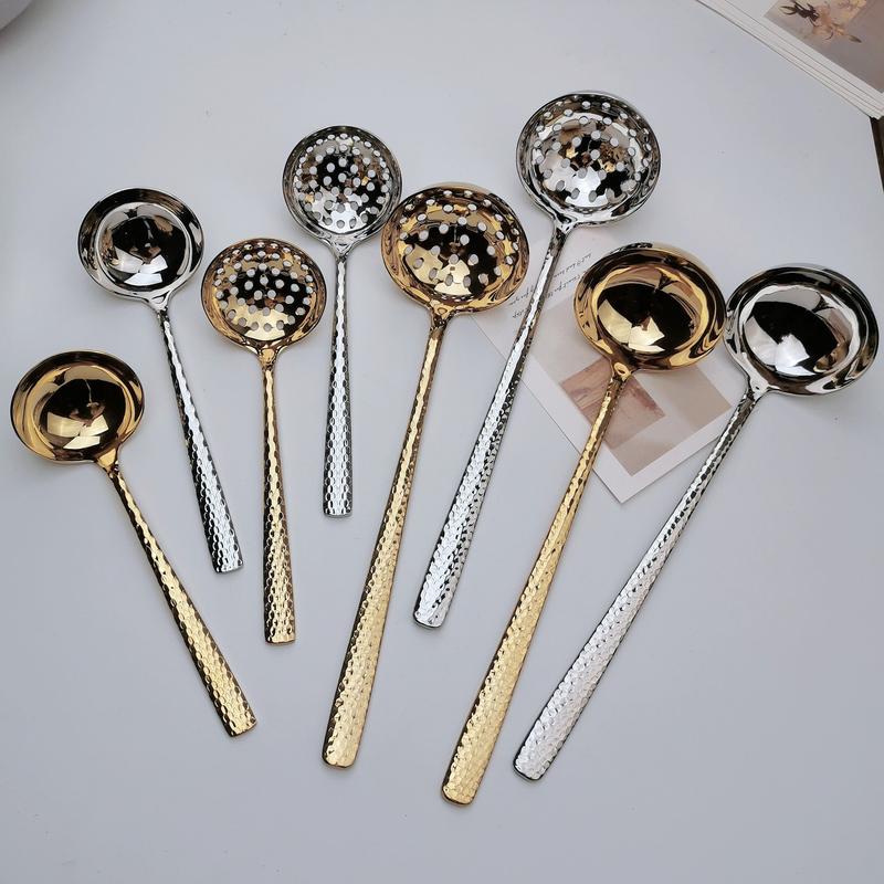 304 stainless steel hot pot spoon, leaky spoon, long handled - TikTok ...