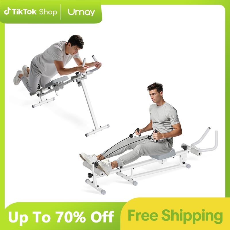 UMAY 4-in-1 ab-trainer combined rowing machine with adjustable - TikTok ...