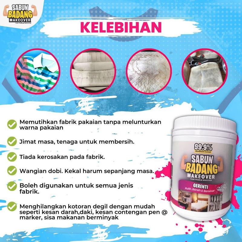 Sabun Badang Makeover Easy Clean - TikTok Shop Malaysia