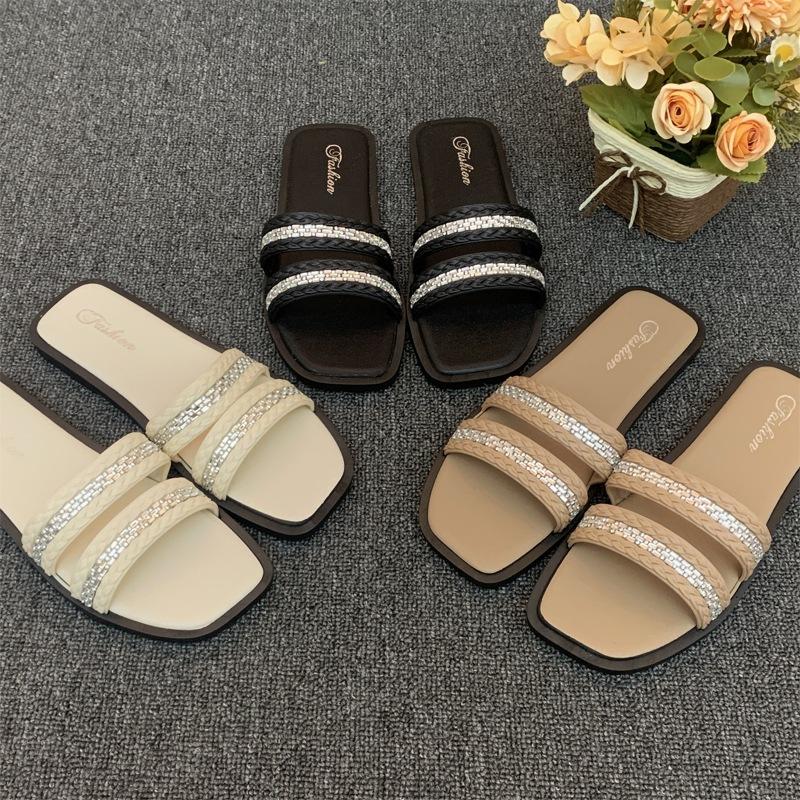 Selipar Wanita, Gaya Klasik, Tapak Lembut, Ringan, Fesyen Kasual ...