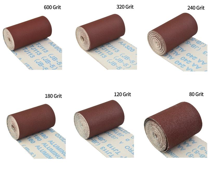 1Roll 5M 80-600 Grit Emery Cloth Roll Polishing Sandpaper Fo - TikTok ...