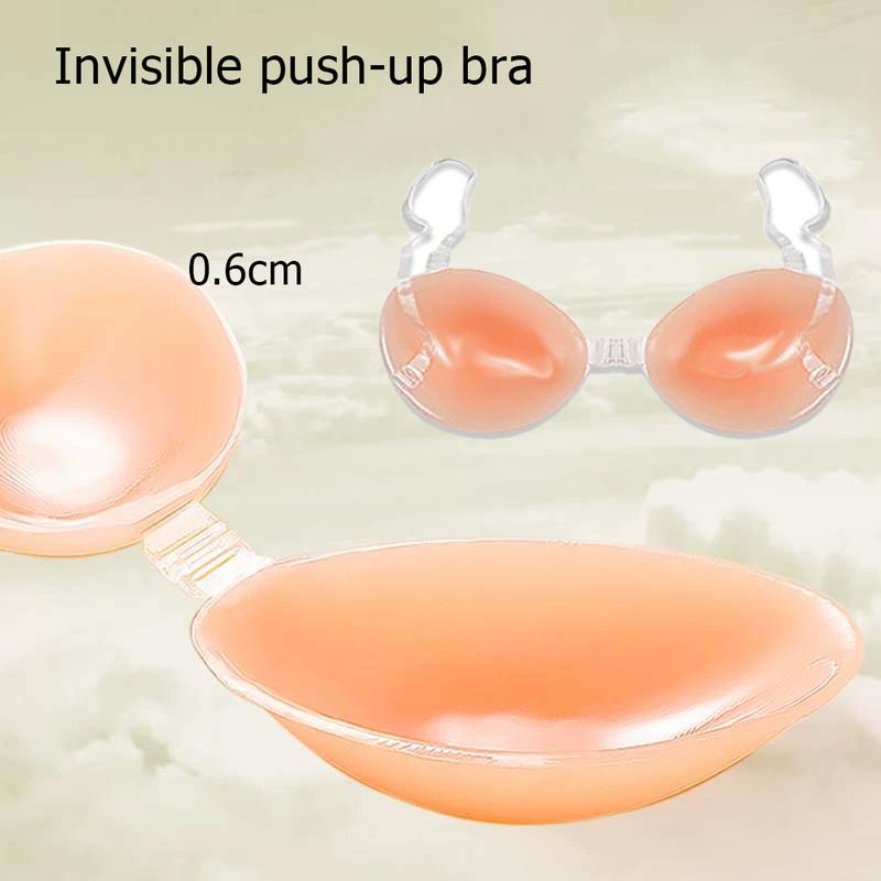 Reusable Silicone invisible bra inserts Pads Push Up Enhance - TikTok ...