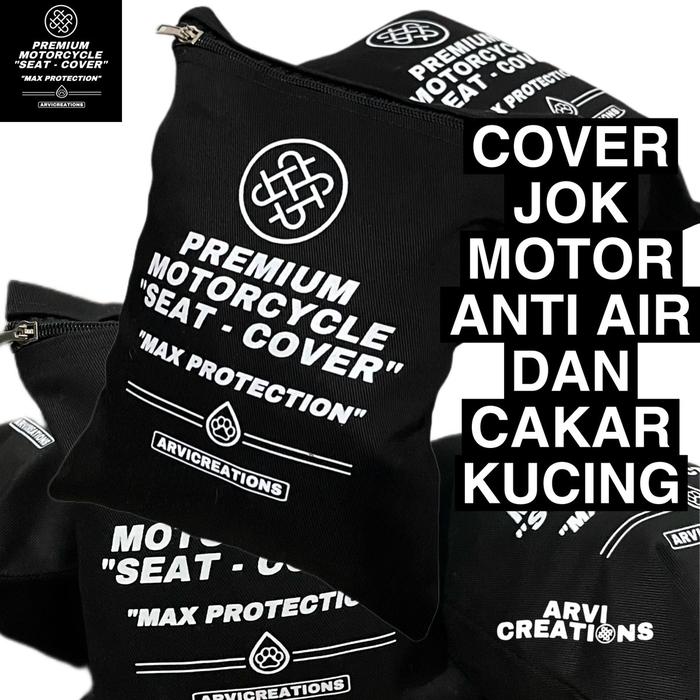 Promo Sarung jok motor (Warna Hitam) Anti cakar kucing dan air Premium ...