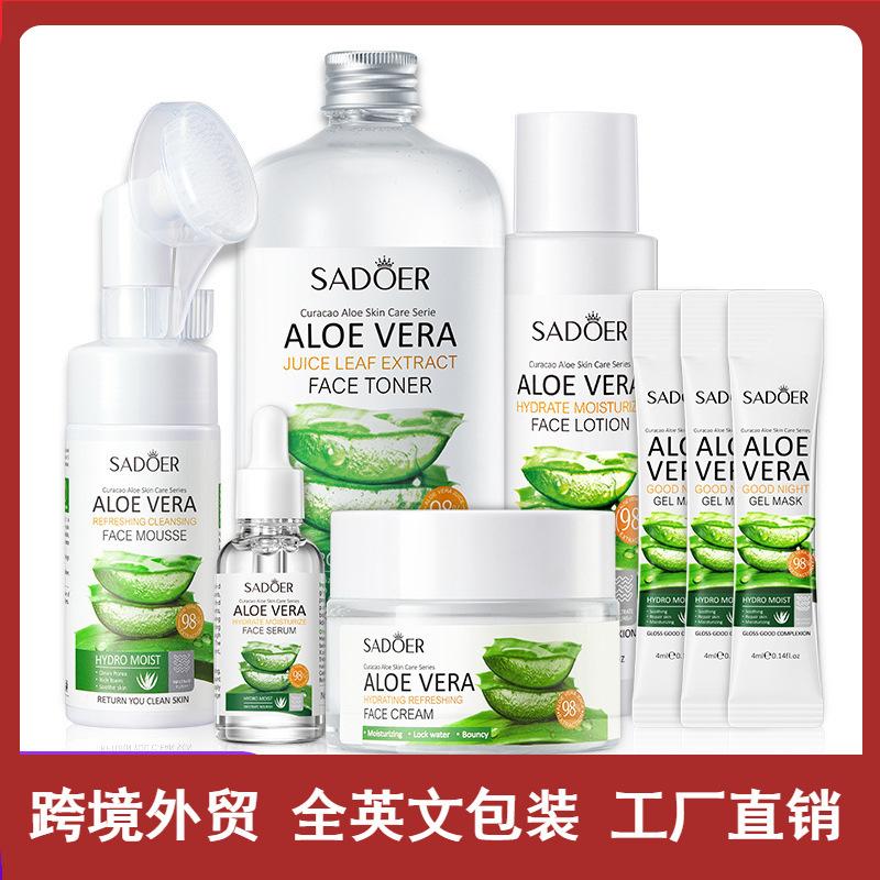 Produk Penjagaan Kulit Aloe Vera, Siri Penuh, Menghidrat, Menyegarkan ...