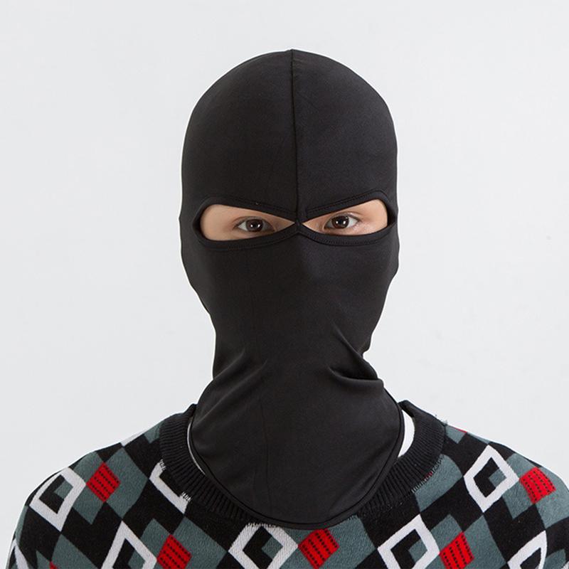 Ski Mask 2 Hole Full Face Mask Thin Balaclava Face Mask Motorcycle ...