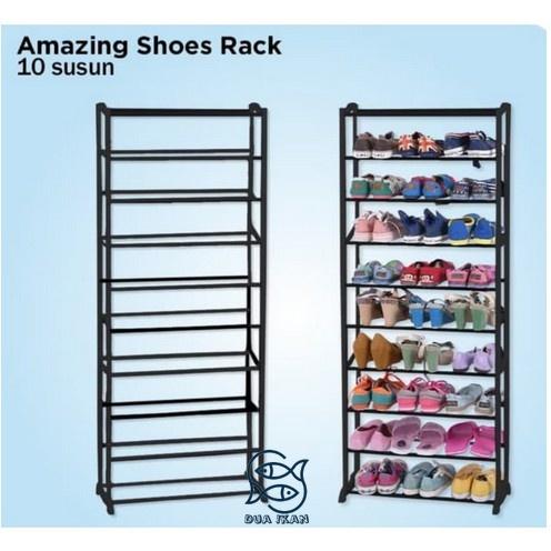 Amazing Shoe Rak Multifungsi Rak Sepatu 10 Tingkat - Shop | Tokopedia