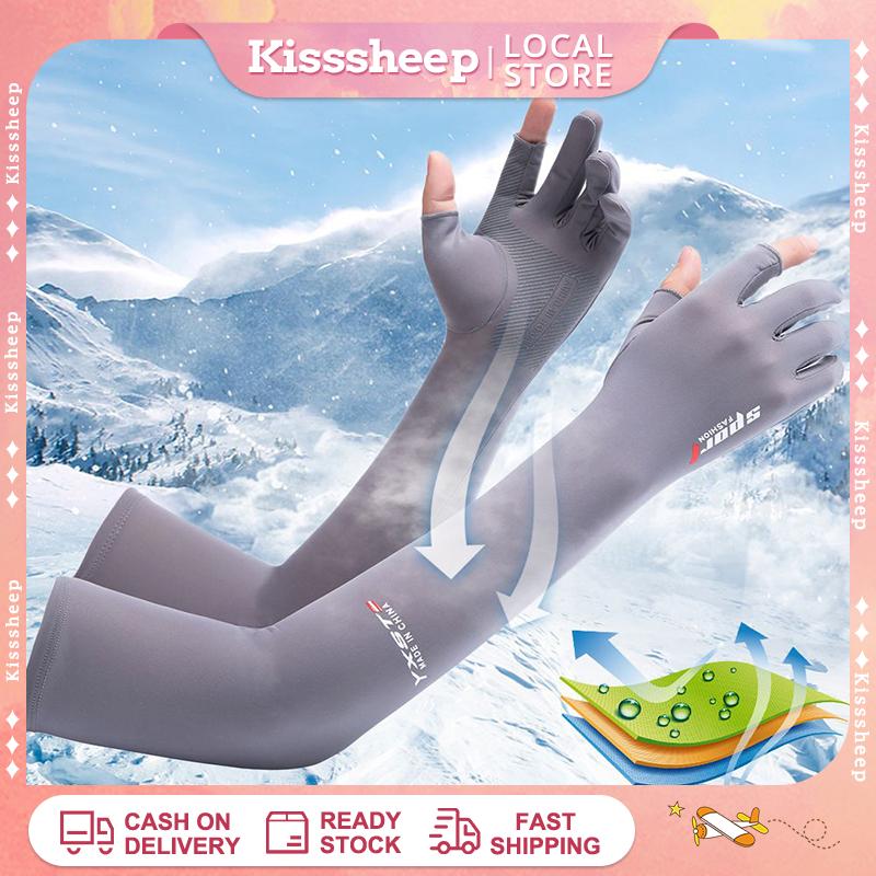 Ice Sleeves Arm Sleeve Five-fingers Ice Arm Sleeves Sun Protective ...