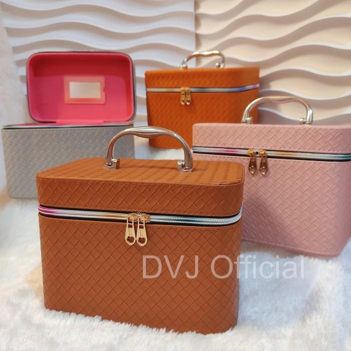 Box Kotak Kosmetik Tempat Make Up Skincare Cermin Beauty Case 3 Ukuran ...