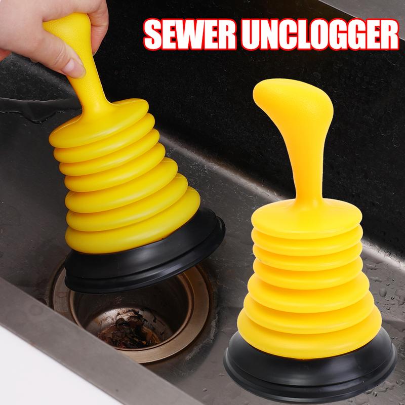 Kitchen Sink Sewer Unclogger Clog Unclogging Remove Toilet Plunger ...