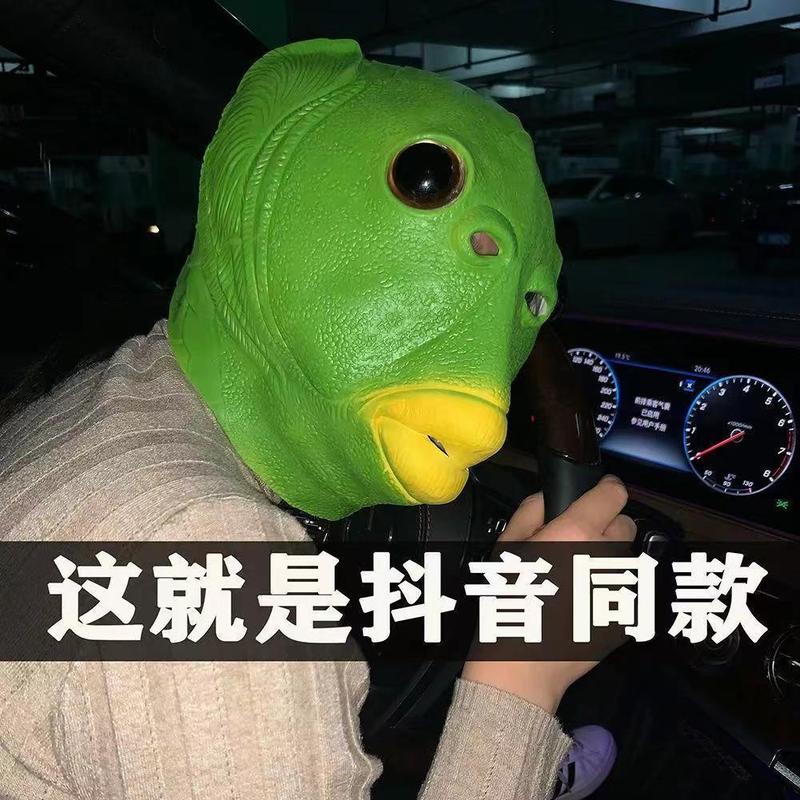 [2859 People Rated] Internet Celebrity New Green Head Fish Head ...