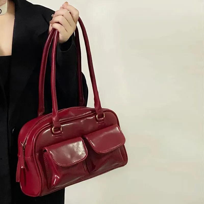 Beg Bahu Wanita, NALLCHEER, Beg Standoil, Fesyen, Gaya Retro, Kapasiti ...