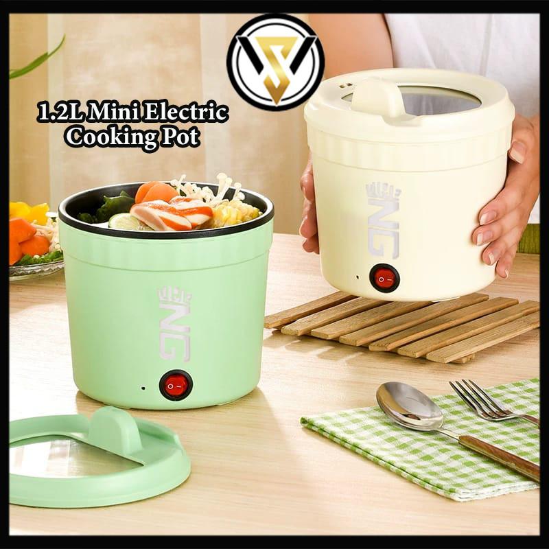 [SV]1.2L Periuk Elektrik Mudah Alih Mini Periuk Masak Kecil Pelbagai ...