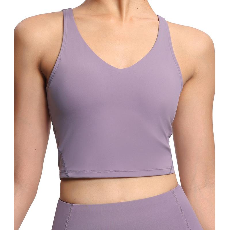 Women's Long Sports Bra, No Steel Ring, With Cushion, With Medium ...