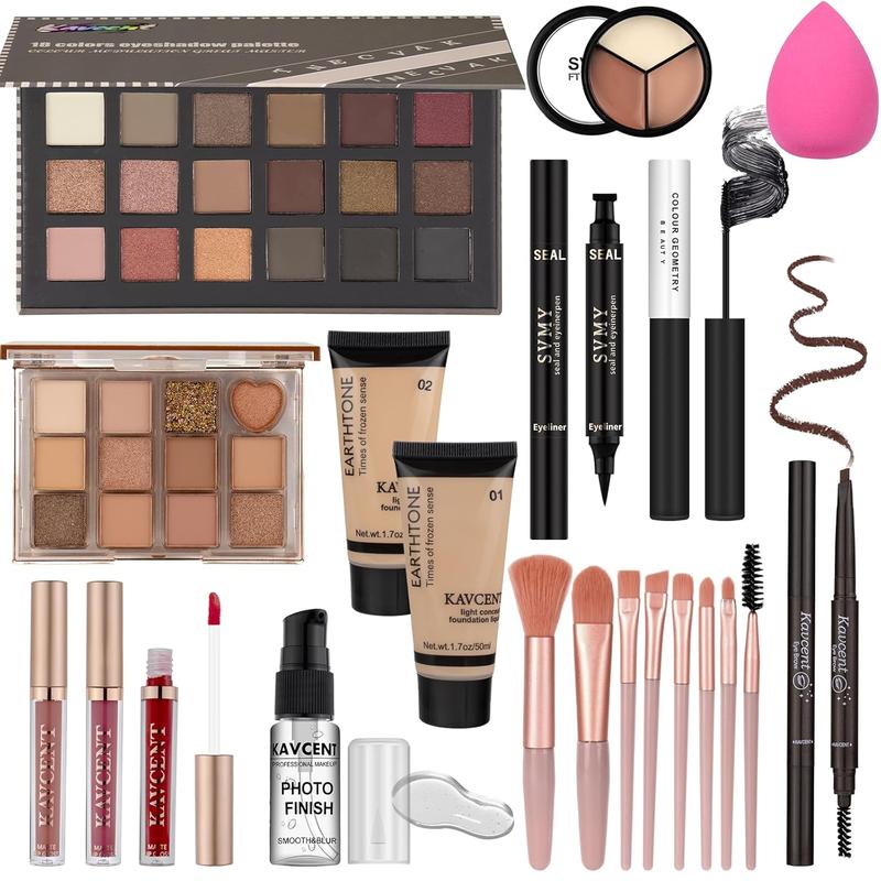 TikTok Shop Makeup Kit for Teens Makeup Set for Women Teenagers Full Kit Make up Kit Eyeshadow Foundation Christmas Makeup Gift Kits for Teen Girls