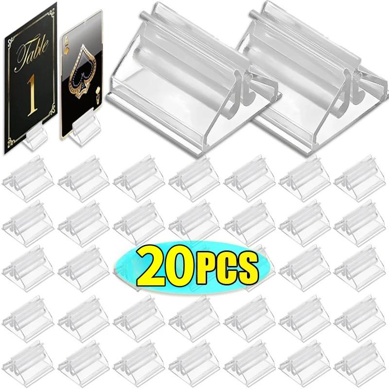 20PCS Small Table Place Cards Holder Plastic Table Sign Stands - TikTok ...