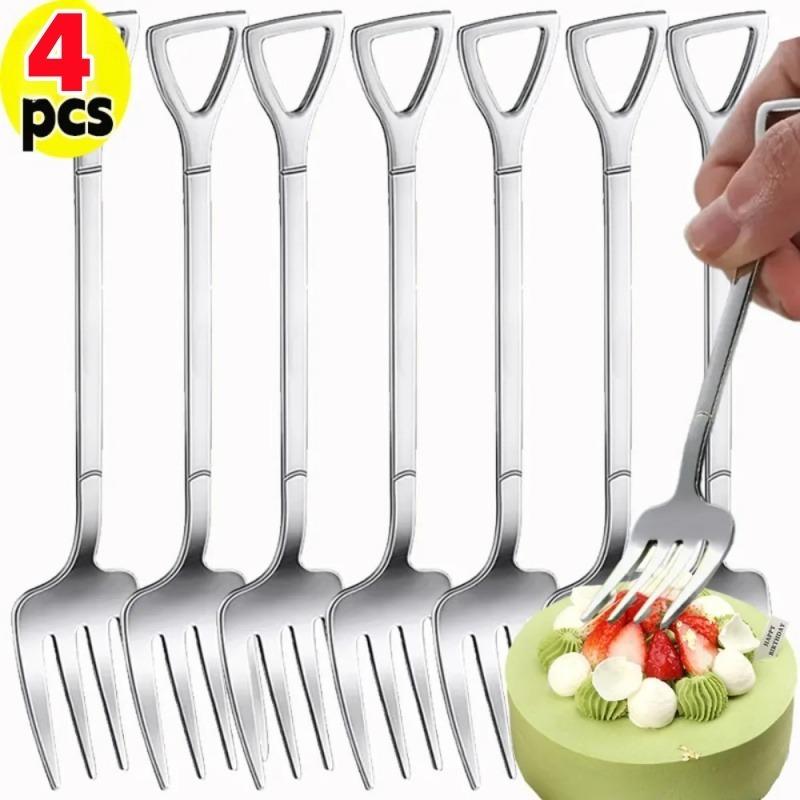 1/4Pcs Reusable Mini Stainless Steel Fork Multi-Purpose Frui - TikTok ...