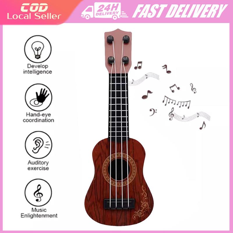 Children Guitar Ukulele Musical Toys 4 Strings Mini Plastic Ukulele ...