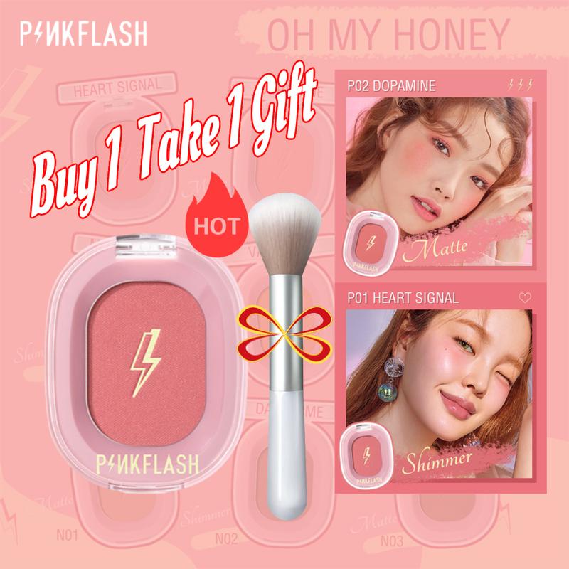 PINKFLASH Blush, 2PCS, Warna Merah Jambu dan Lembut, Semua-dalam-satu ...