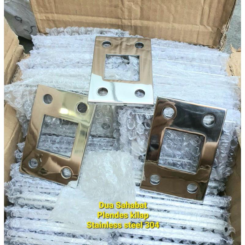 PLENDES TATAKAN SEPATU POST BASE TIANG RAILING HOLLOW 4X4 STAINLESS ...