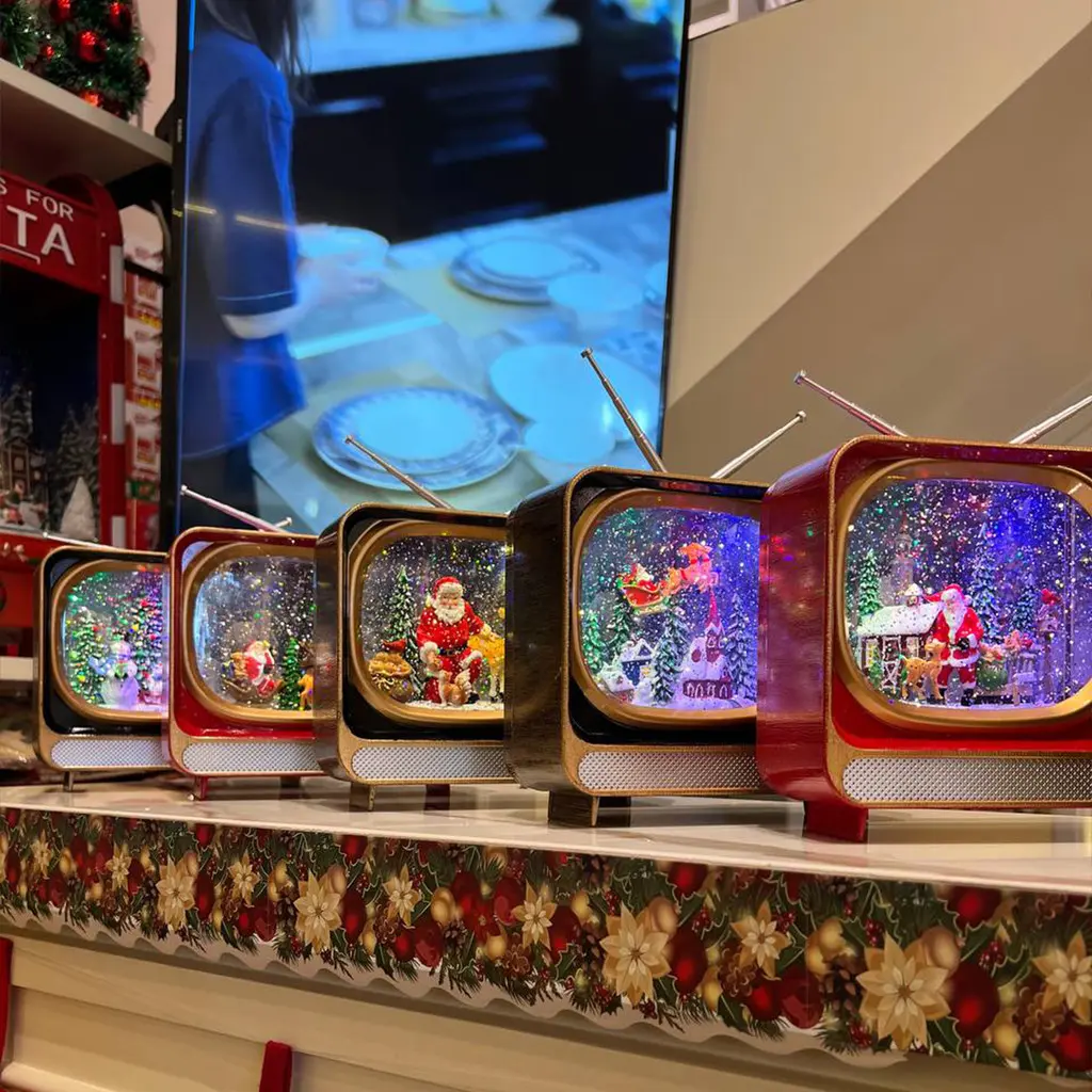 Gift Musik Box Lagu Natal Model Radio Vintage / Christmas Snowman Santa ...