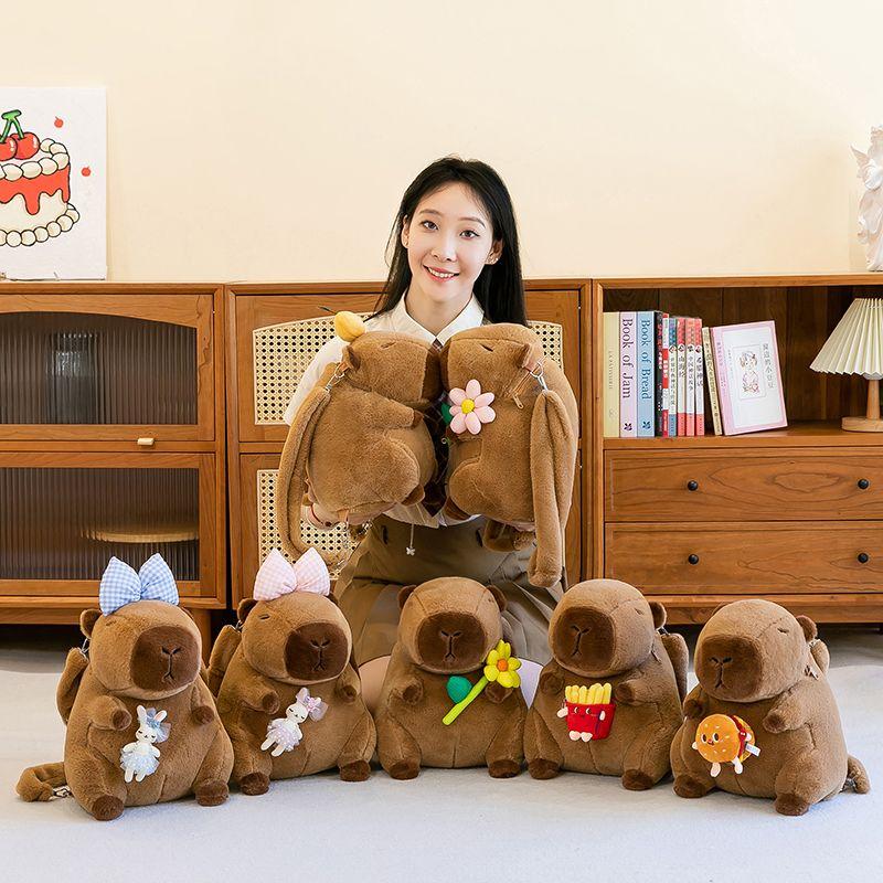 Mainan Mewah Capabala Capybara, Anak Patung Beg Galas, Anak Patung ...