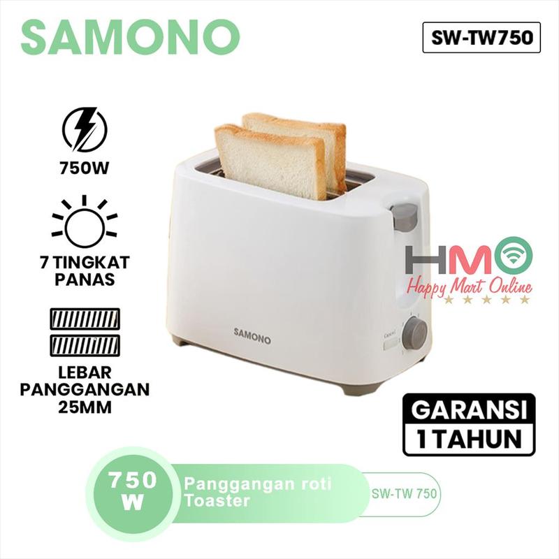 Pemanggang Roti Samono Toaster 2 Lubang 7 Tingkat Panas SW-TW750 - Shop ...