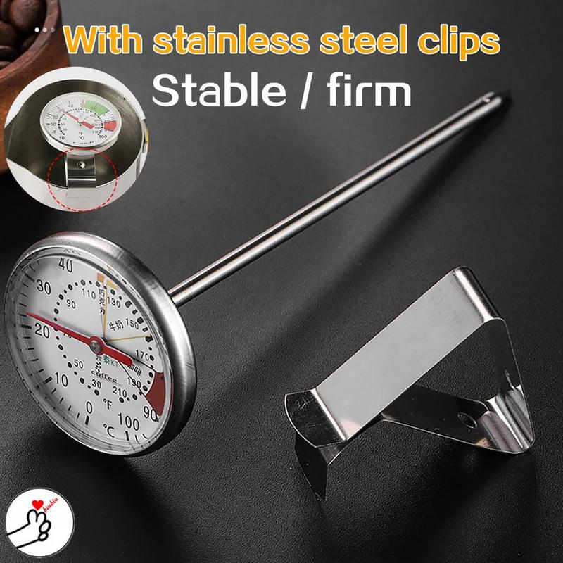 【Ready From MY】Coffee Espresso Thermometer Stainless Steel Cooking ...