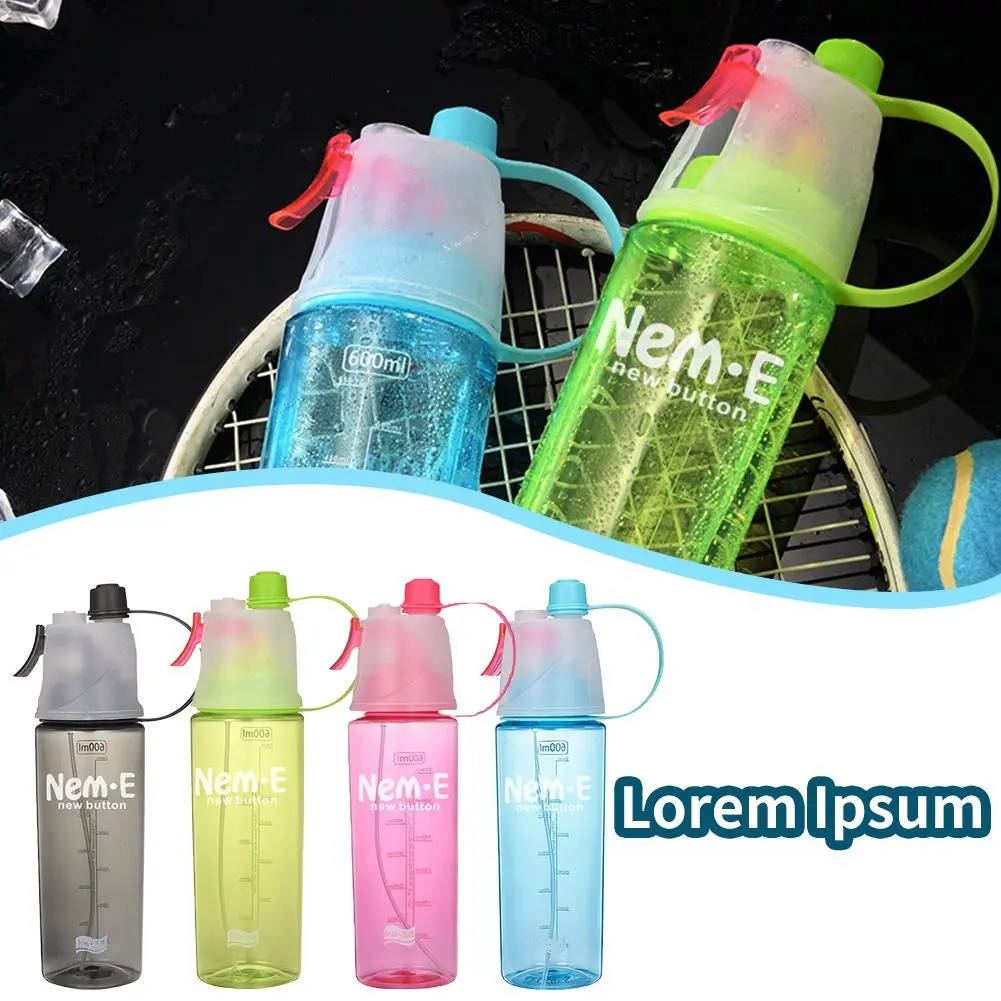 Botol Air Semburan, untuk Sukan dan Aktiviti Luar, Kapasiti 600ML ...