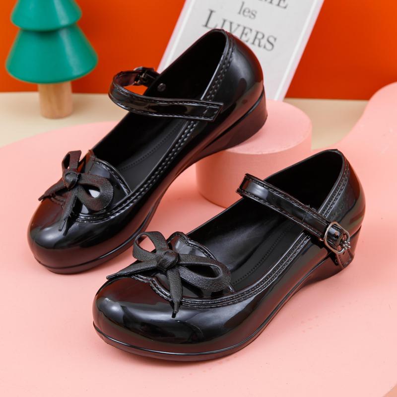 GTX 24-35 Girls Black Shoes To School for Kids Rubber Light Weight ...