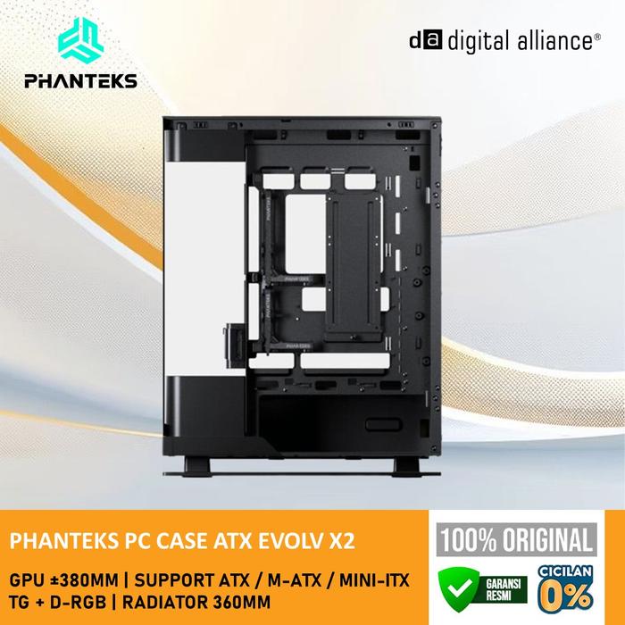 Promo PHANTEKS PC CASE ATX EVOLV X2 TEMPERED GLASS D-RGB GAMING CASE ...