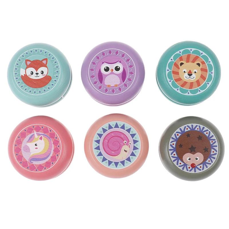 Children Yoyo Ball Cute Animal Prints Wooden Yoyo Toys Fox Owl - TikTok ...
