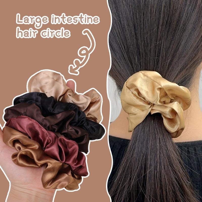 New Fashion Solid Large Intestine Hair Circle Durable High Elasticity ...