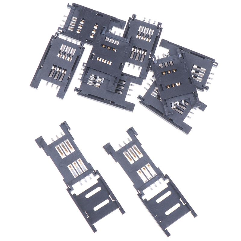 10PCS SIM Card Holder 6PIN Card Socket SIM Card Slot Connector - TikTok ...