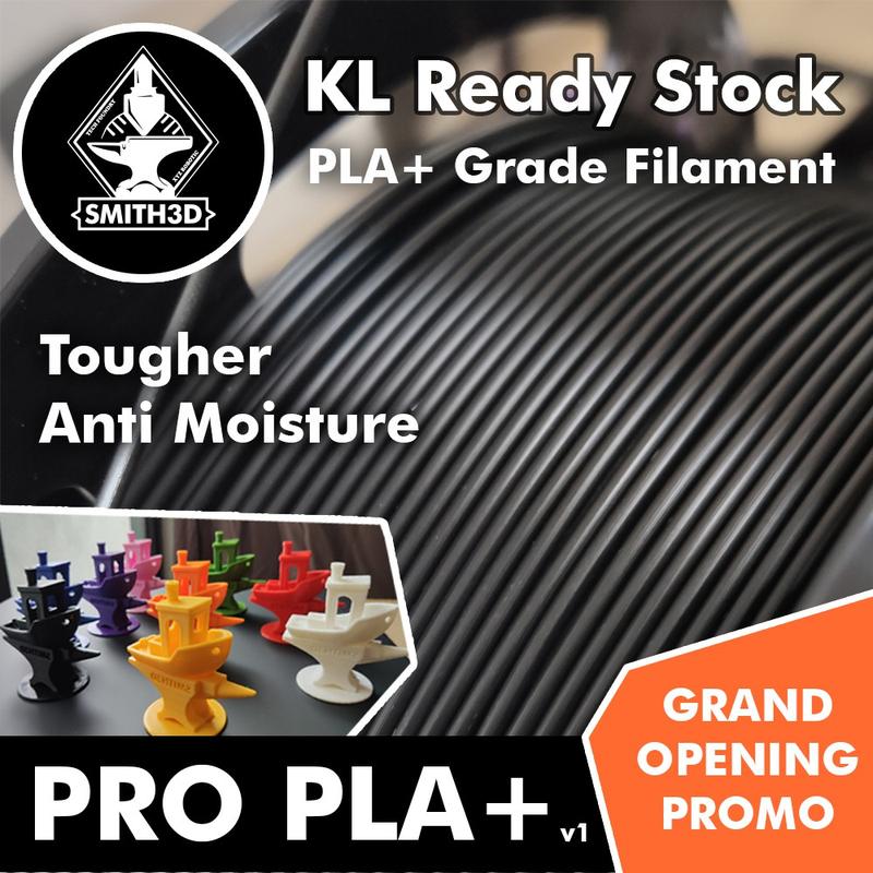Smith3D PLA PRO / PLA+ Filament 1KG 1.75mm - Black White Orange ...