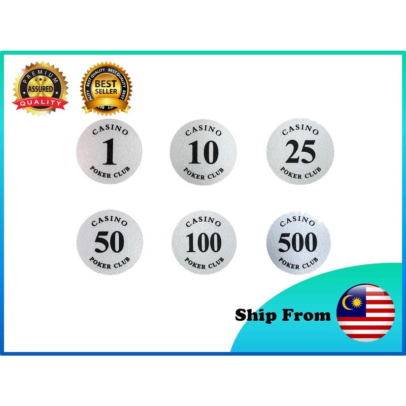 [ READY STOCK ] Value Sticker Amount Sticker For Poker Chips - TikTok ...