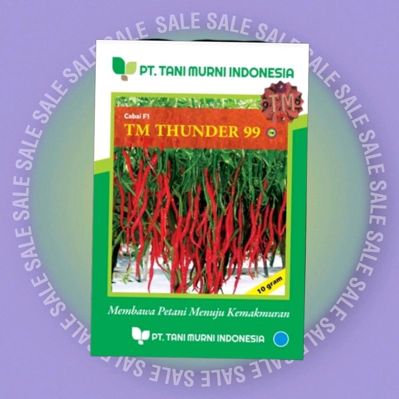 benih cabe tm thunder 99 produksi pt tani murni Indonesia kemasan ...