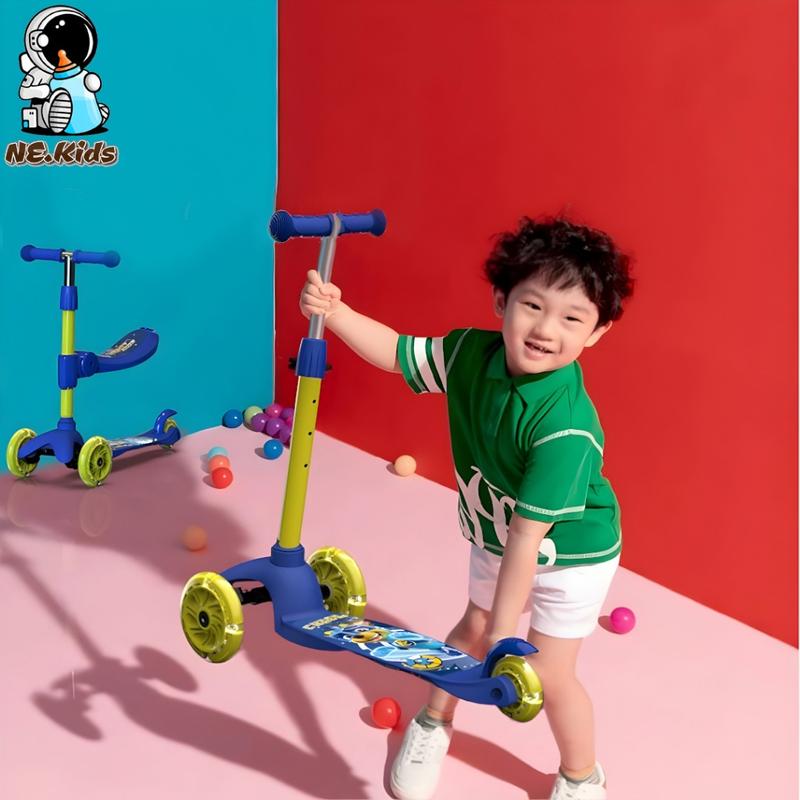 NE.KIDS Skuter Anak Warna Lampu Led Ban Menyala Otoped Scooter Mainan ...
